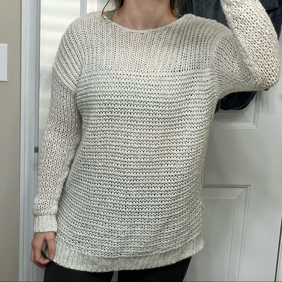 Hollister | Sweaters | Hollister Long Knit Sweater With Side Cut Outs ...